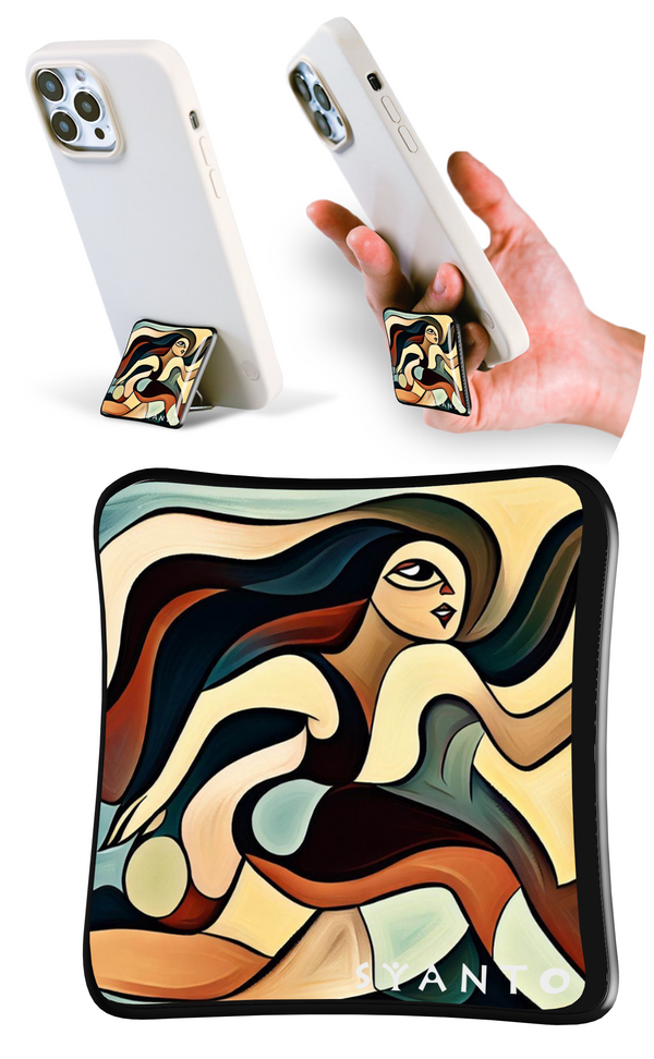 SYANTO Style SYANTOオリジナルデザイン 【公式直営店】 スマホスタンドリング iPhone Android タブレット 全機種対応 落下防止 背面充電 コード充電 背面フリー ...